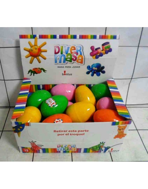 SET HUEVITOS DE COLORES DIVER MASA X 22u 407